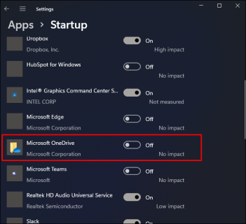 How to Disable OneDrive in Windows 11