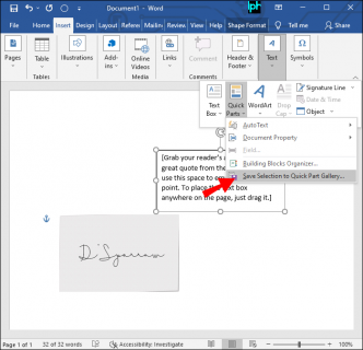 How to Insert a Signature Line in Microsoft Word