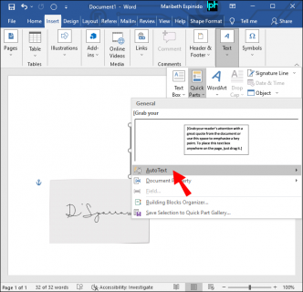 How to Insert a Signature Line in Microsoft Word