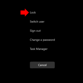 How to Lock the Screen in Windows 11