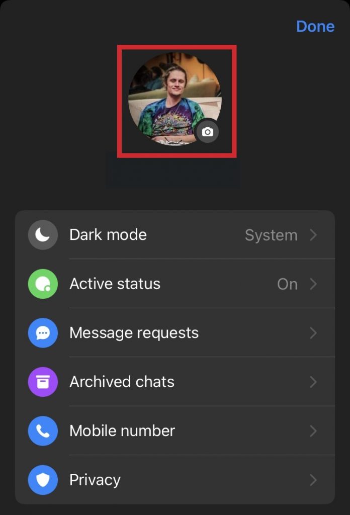 How to Change your Profile Picture in Facebook Messenger
