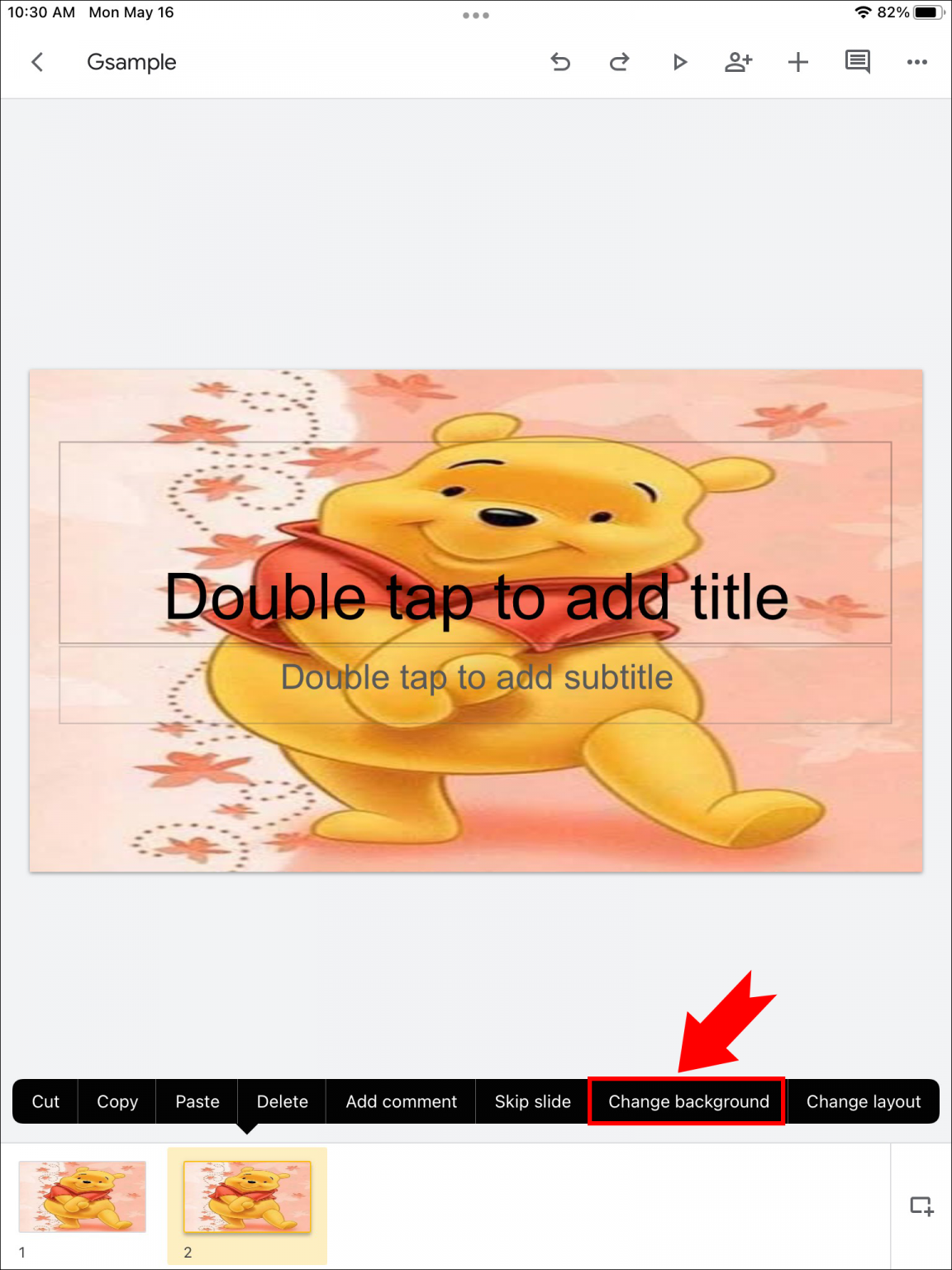 How to Make a Picture the Background in Google Slides