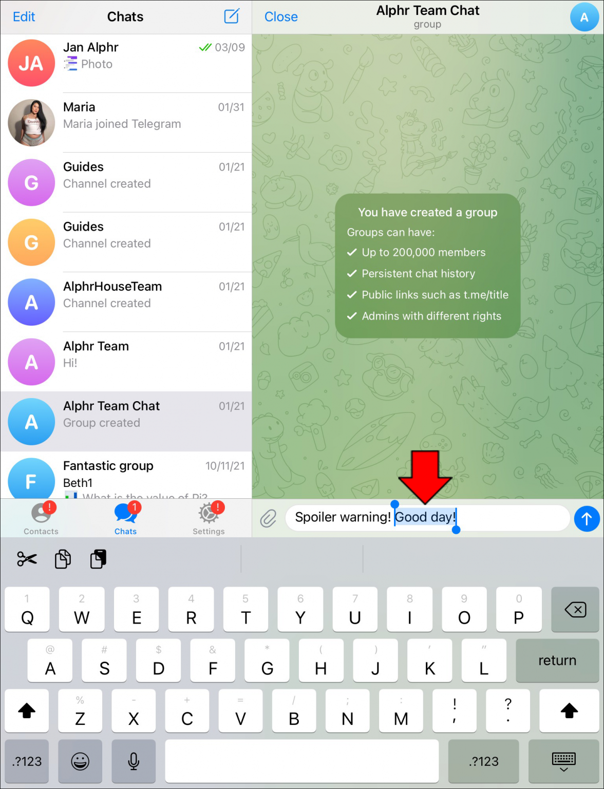 How to Use the Spoiler Tag in Telegram