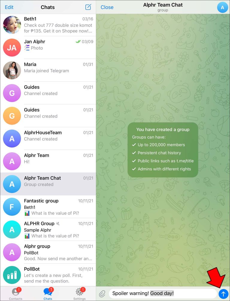 How to Use the Spoiler Tag in Telegram