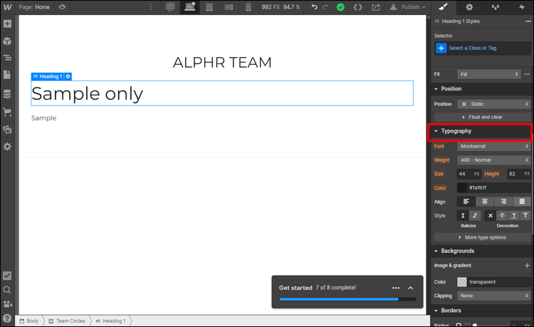 How to Change the Link Color in WebFlow
