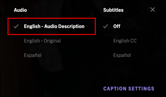 How to Turn Off Audio Descriptions in HBO Max
