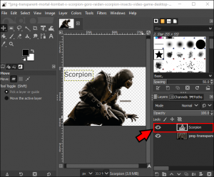 How To Move a Layer in GIMP