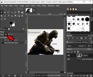 How To Move a Layer in GIMP