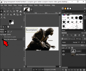 How To Move a Layer in GIMP