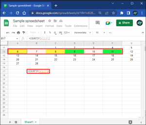 How to Count Cells in Google Sheets