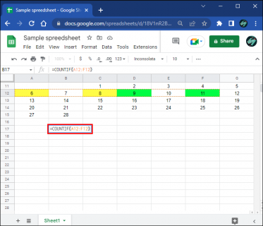 How to Count Cells in Google Sheets