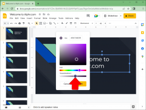 How to Make a Shape Transparent in Google Slides