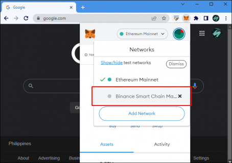 How To Delete a Network From MetaMask