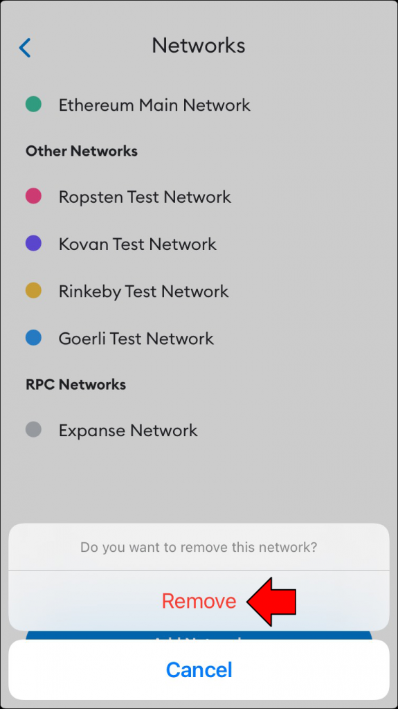 How To Delete a Network From MetaMask