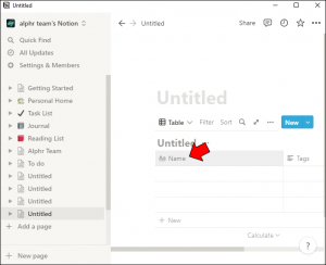 How To Use Tables in Notion