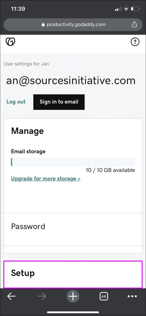 How To Set Up GoDaddy Email on an iPhone