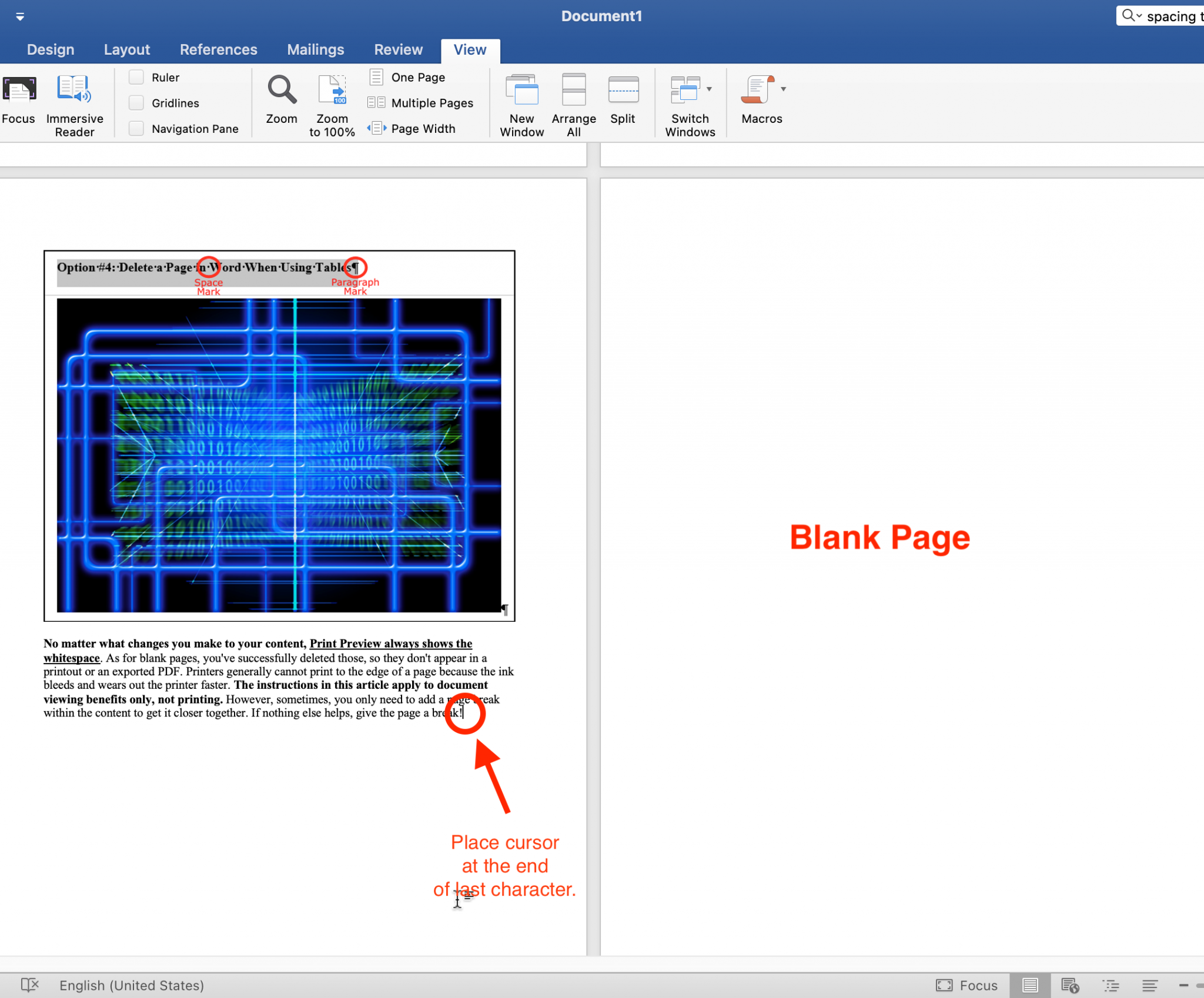 How To Delete a Page or Whitespace from Word