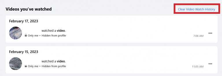 How to View Recently Watched Videos on Facebook