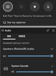 How to Record a Screencast in Windows 10