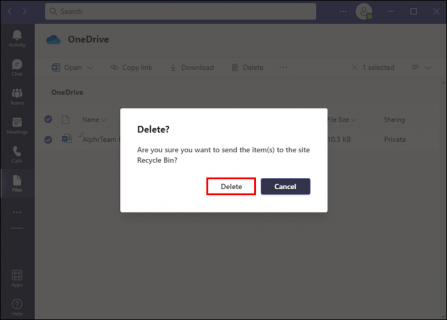 How To Delete Files From the Chat in Microsoft Teams