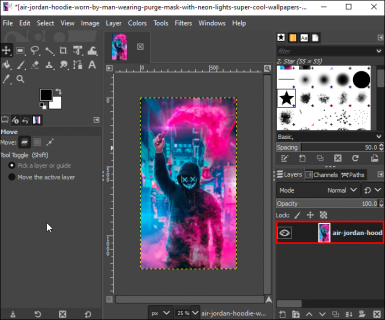 How To Move a Layer in GIMP