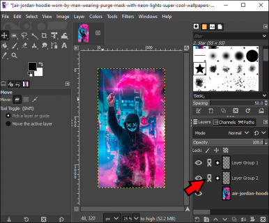 How To Move a Layer in GIMP