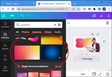 How to Make a Gradient in Canva