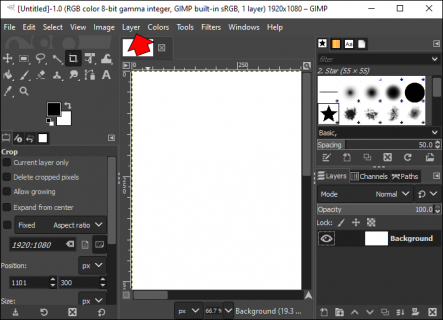 How To Erase To Transparency in Gimp