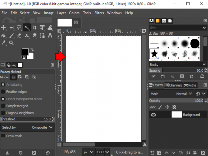 How To Erase To Transparency in Gimp