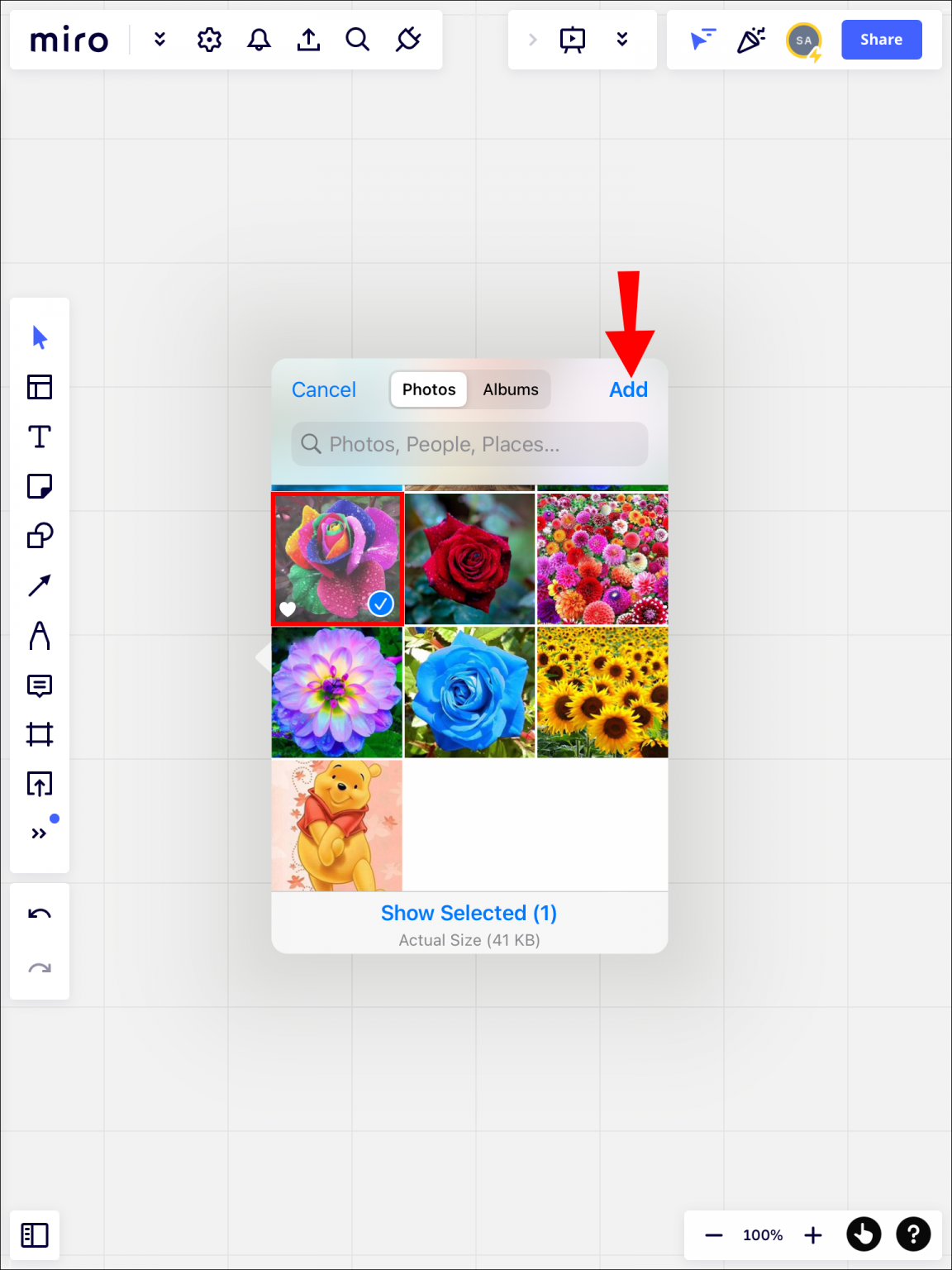 How to Add an Image on Miro