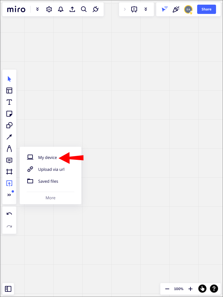 How to Add an Image on Miro