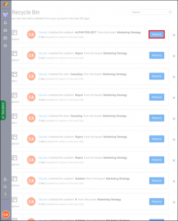 How to Undo in Monday