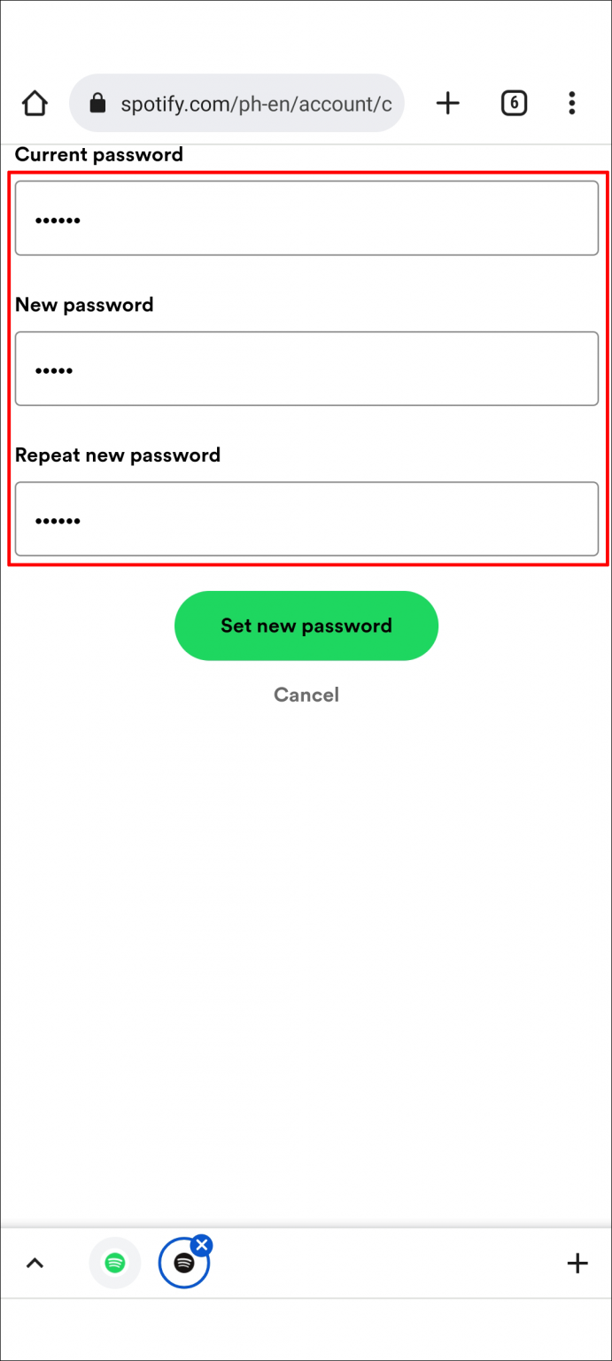 How to Change the Password to a Spotify Account