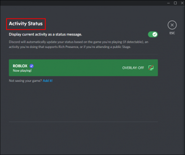 How To Add Roblox to Your Discord Status