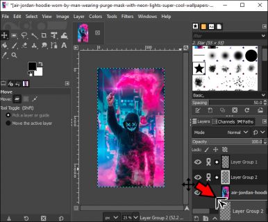 How To Move a Layer in GIMP
