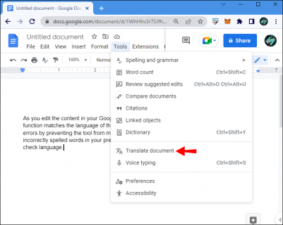 How To Change the Language in Google Docs