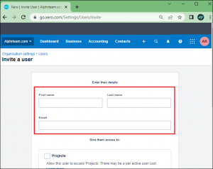 How to Add a User in Xero