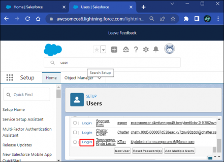 How to Login Into Salesforce as Another User