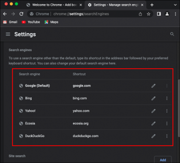 How to Remove Search Engines From Chrome