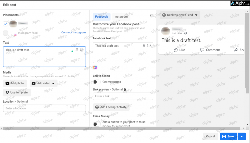How to Find Facebook Drafts
