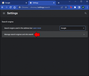 How to Remove Search Engines From Chrome
