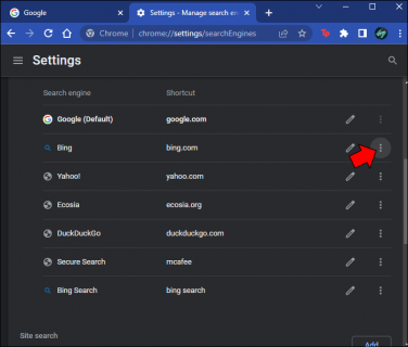 How to Remove Search Engines From Chrome
