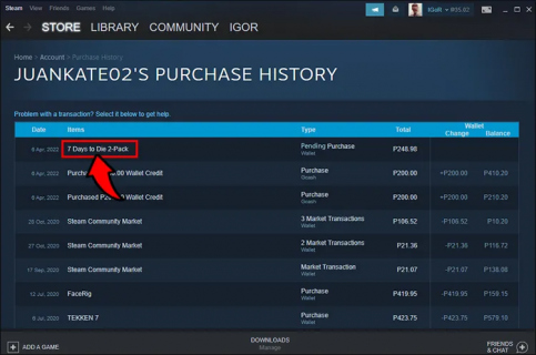 How To Fix a Steam Pending Purchase Error