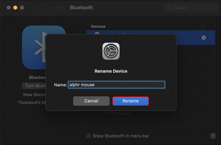 How to Rename a Bluetooth Device