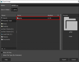How To Save an Image as a PNG in Gimp