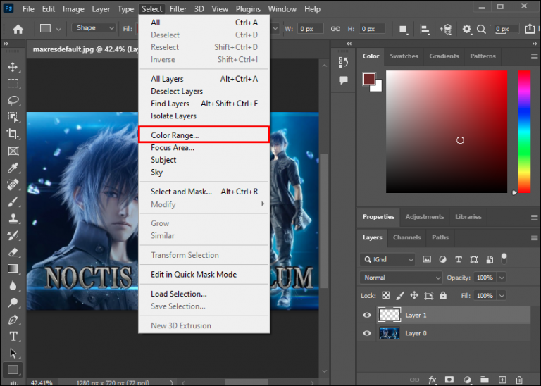 How To Select by Color in Photoshop