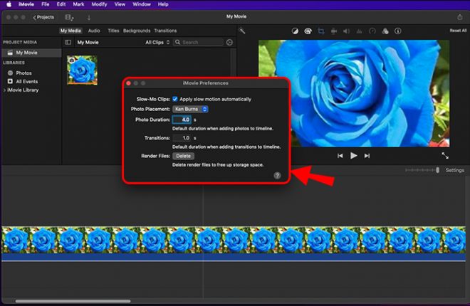 How To Change the Duration of All Photos in a Slideshow Video in iMovie