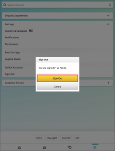 How To Log Out of the Amazon App on Any Device