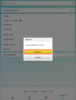 How To Log Out of the Amazon App on Any Device