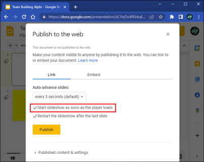 How To Loop Google Slides